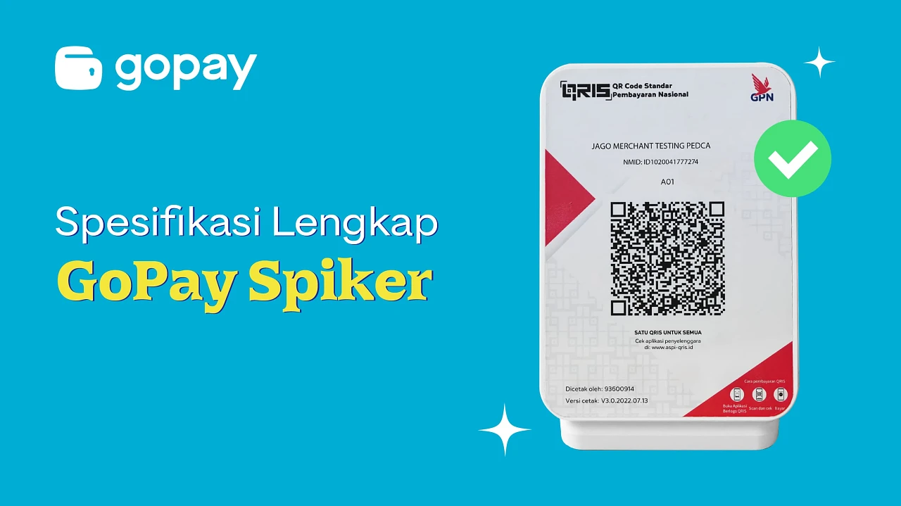 Spesifikasi Lengkap GoPay Spiker