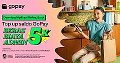 Cara Mudah Dapat GRATIS Top Up GoPay hingga 5x