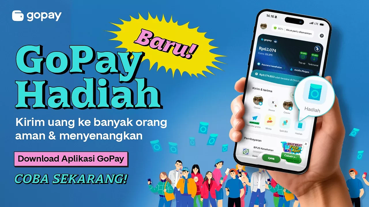 Bagi-Bagi Uang Jadi Makin Seru dengan GoPay Hadiah