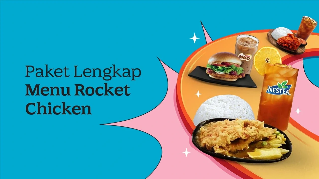 Beli Paket Menu Rocket Chicken, Lebih Hemat!