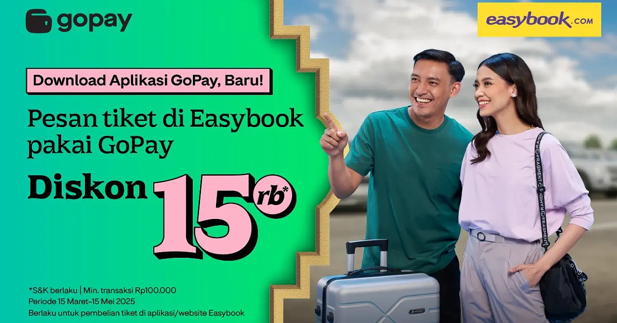 Promo Easybook: Diskon 15.000