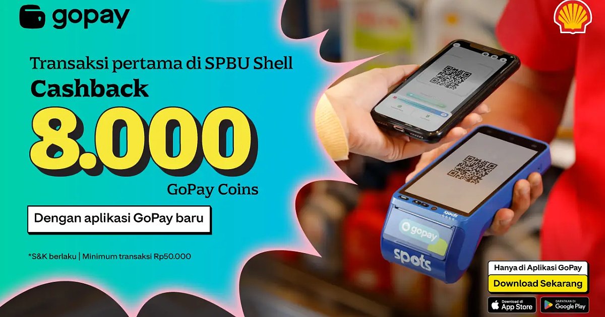 Promo Shell: Cashback 8.000 GoPay Coins