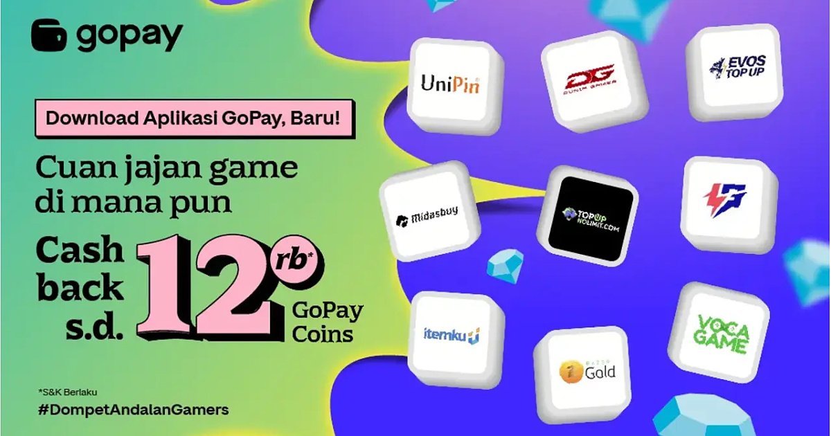Promo Game: Cashback hingga 90% Buat Top Up Game Pakai GoPay