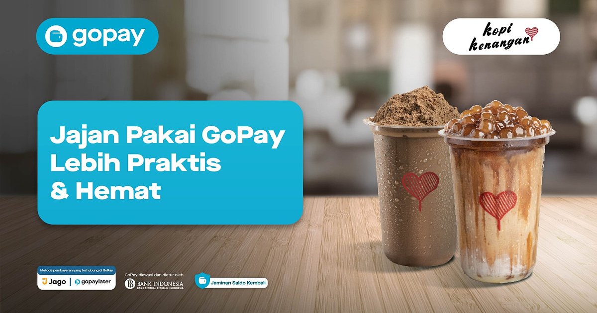 Promo Kopi Kenangan: Cashback 15.000 GoPay Coins