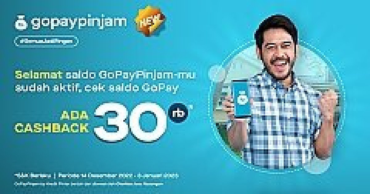 Promo GoPayPinjam: Cashback GoPay Rp20.000