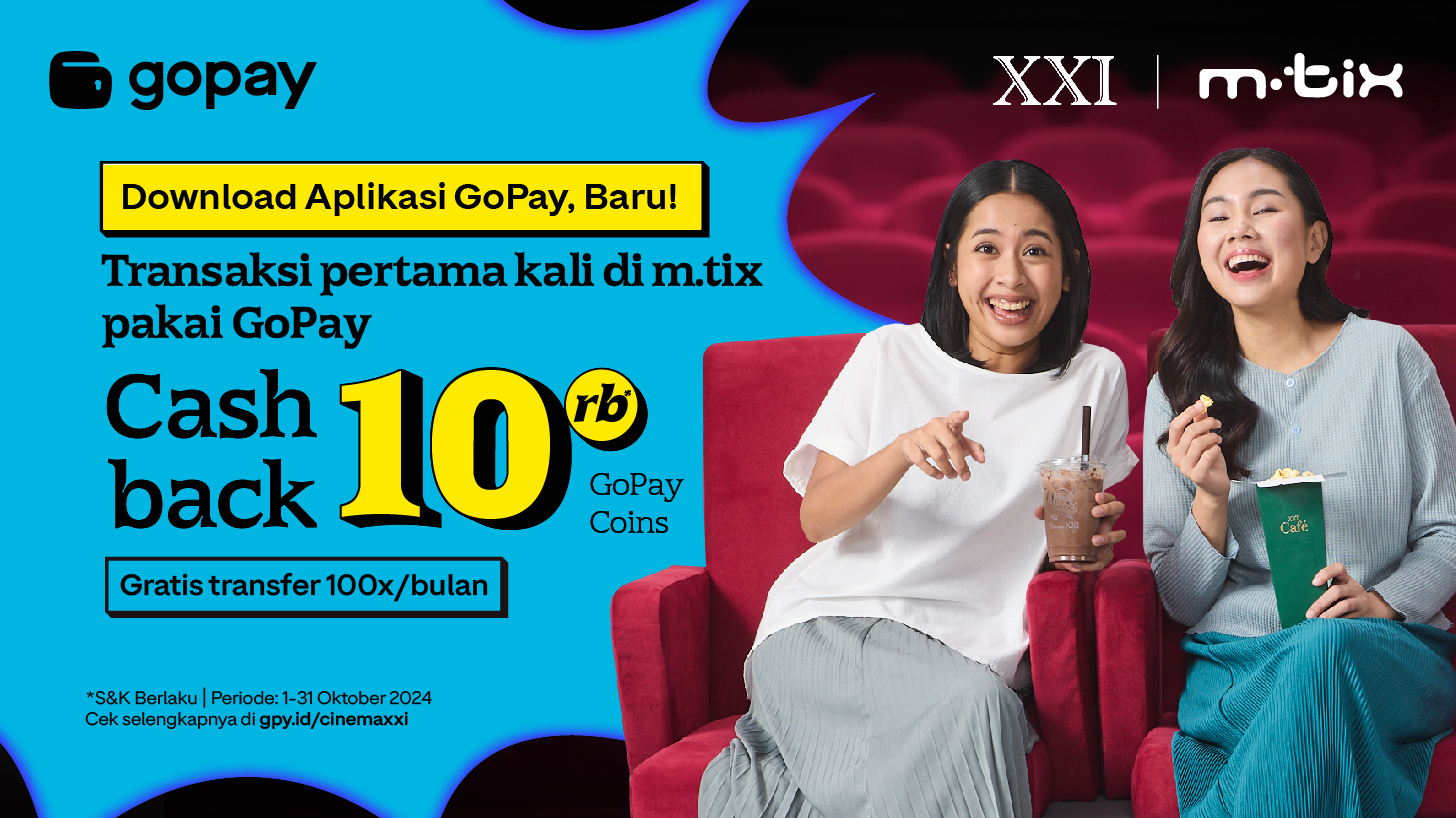 Promo XXI: Cashback hingga 35.000 GoPay Coins