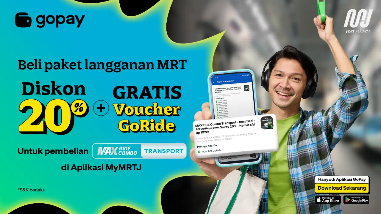 Promo MRT Jakarta: Cashback & Diskon