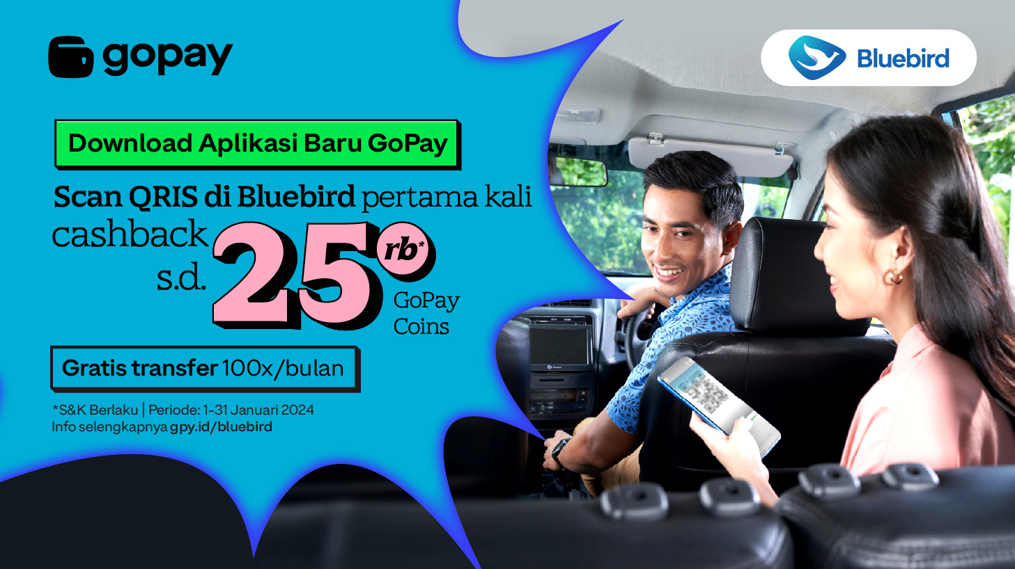 Promo Bluebird: Cashback & Diskon