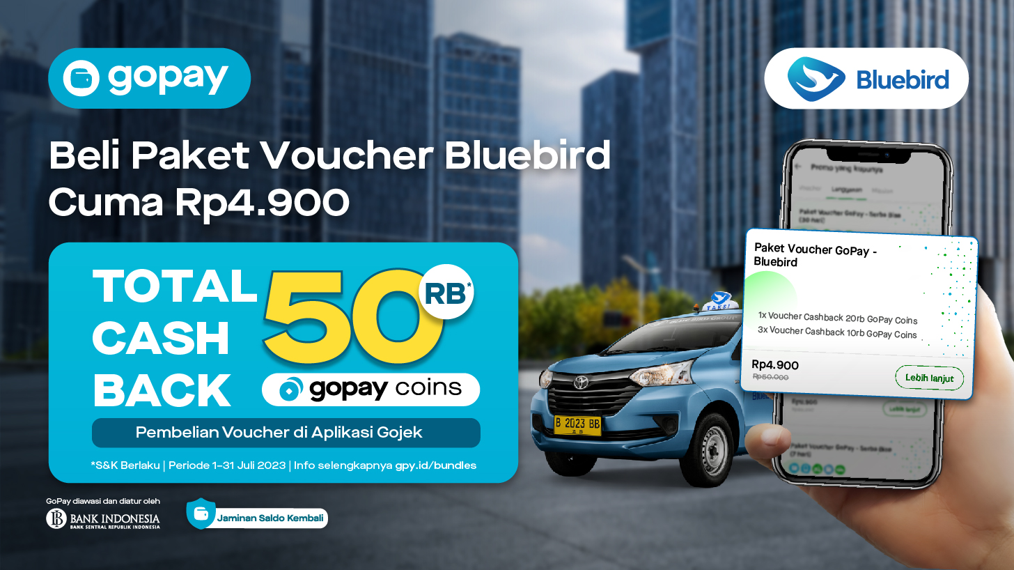 Promo Bluebird: Bundle Paket Voucher Rp4.900
