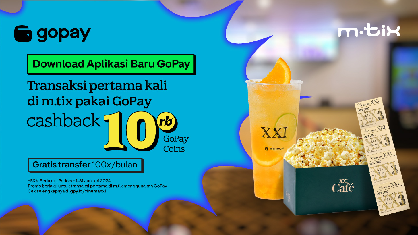 Promo XXI: Cashback hingga 10.000 GoPay Coins