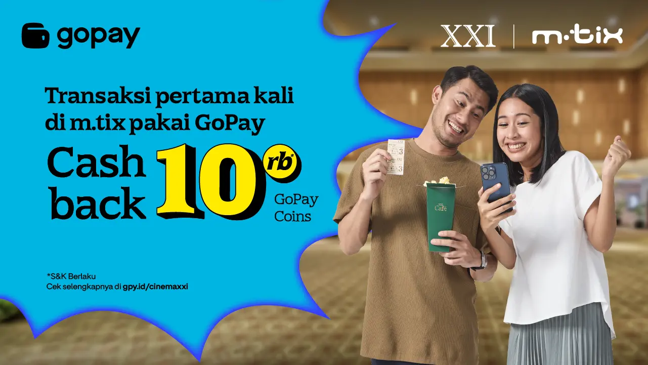 Promo XXI: Cashback hingga 20.000 GoPay Coins