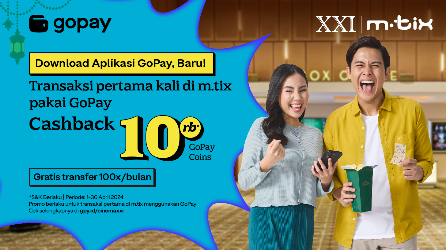 Promo XXI: Cashback hingga 35.000 GoPay Coins
