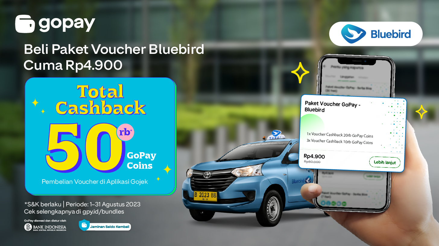 Promo Bluebird: Cashback & Diskon
